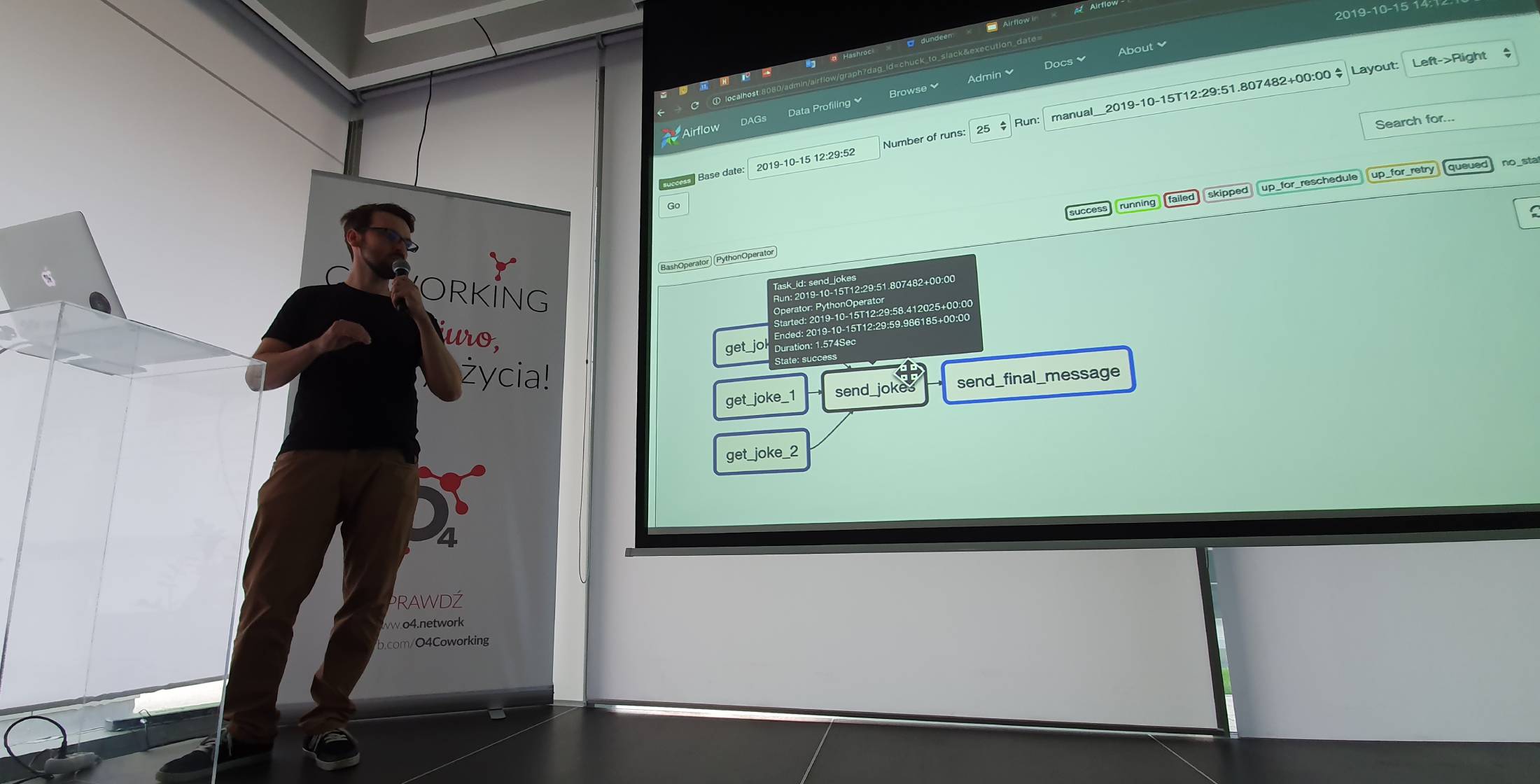 Talk about "Airfow workflows in 5 minutes"